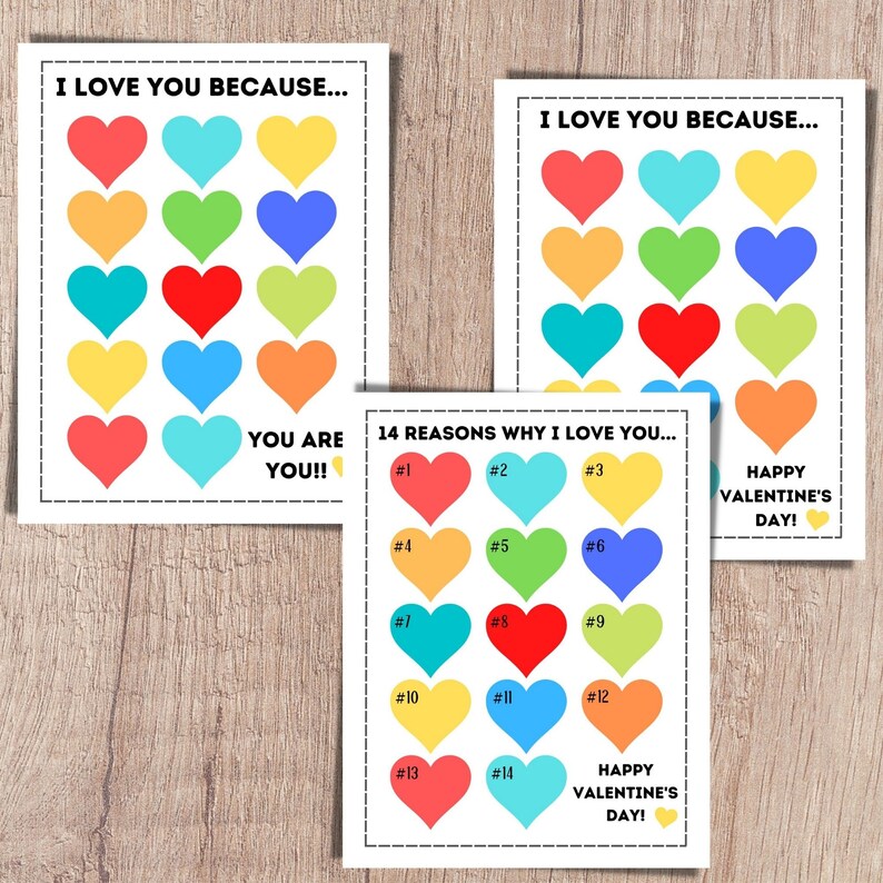 Why I Love You, Affirmation Cards for Kids, Reasons I Love You, I Love ...
