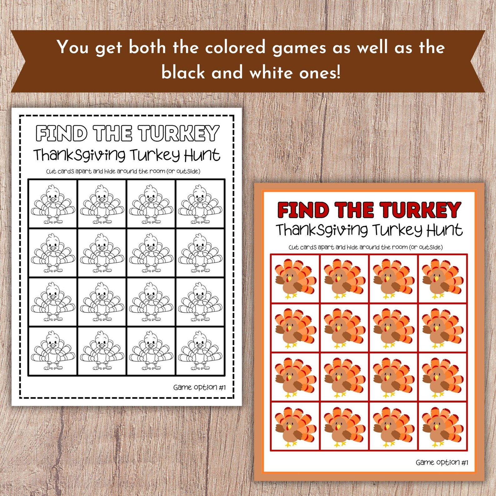 Thanksgiving Scavenger Hunt, Turkey Game, Thanksgiving Turkey Treasure ...