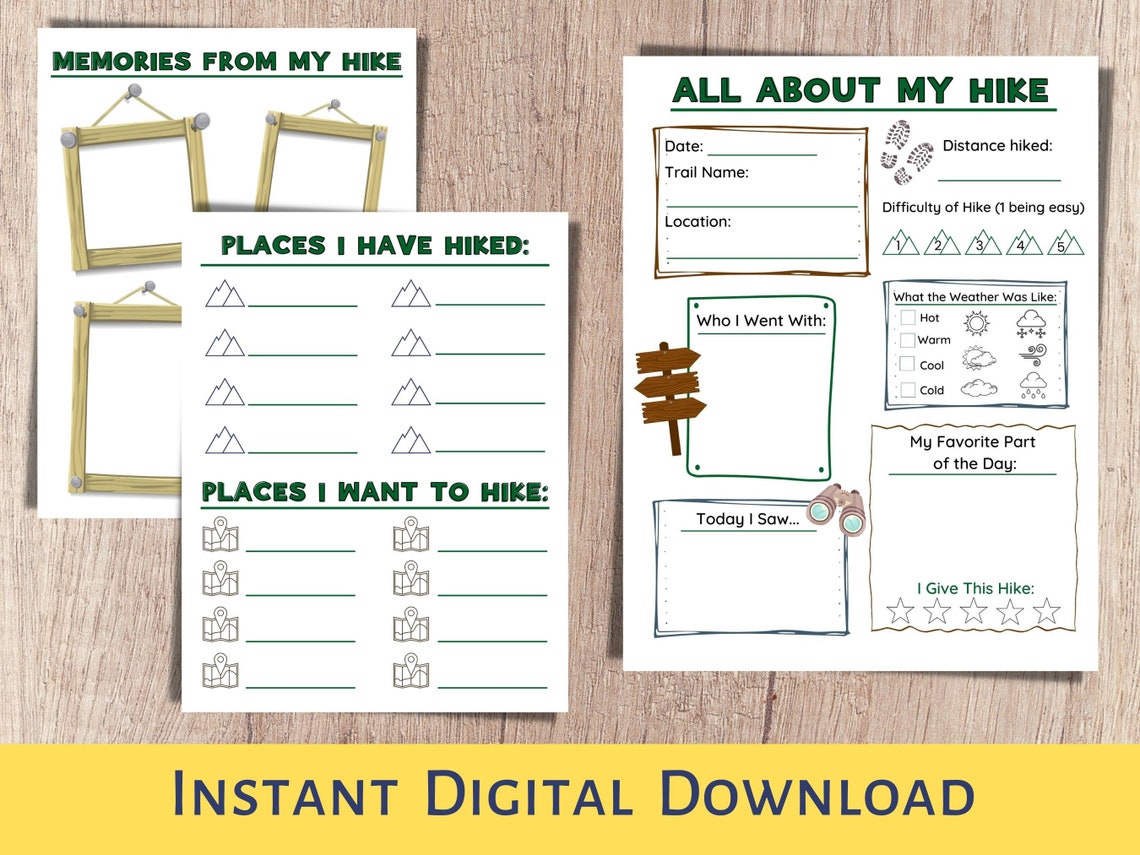 Printable Outdoor Activities for Kids Bundle, Nature Games, Camping I ...