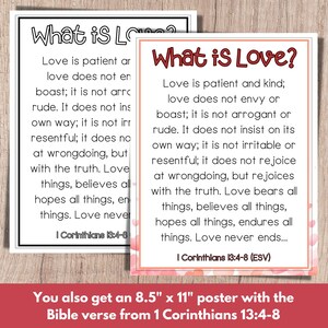 Bible Valentine Games, Love is Craft, 1 Corinthians 13, Sunday School ...