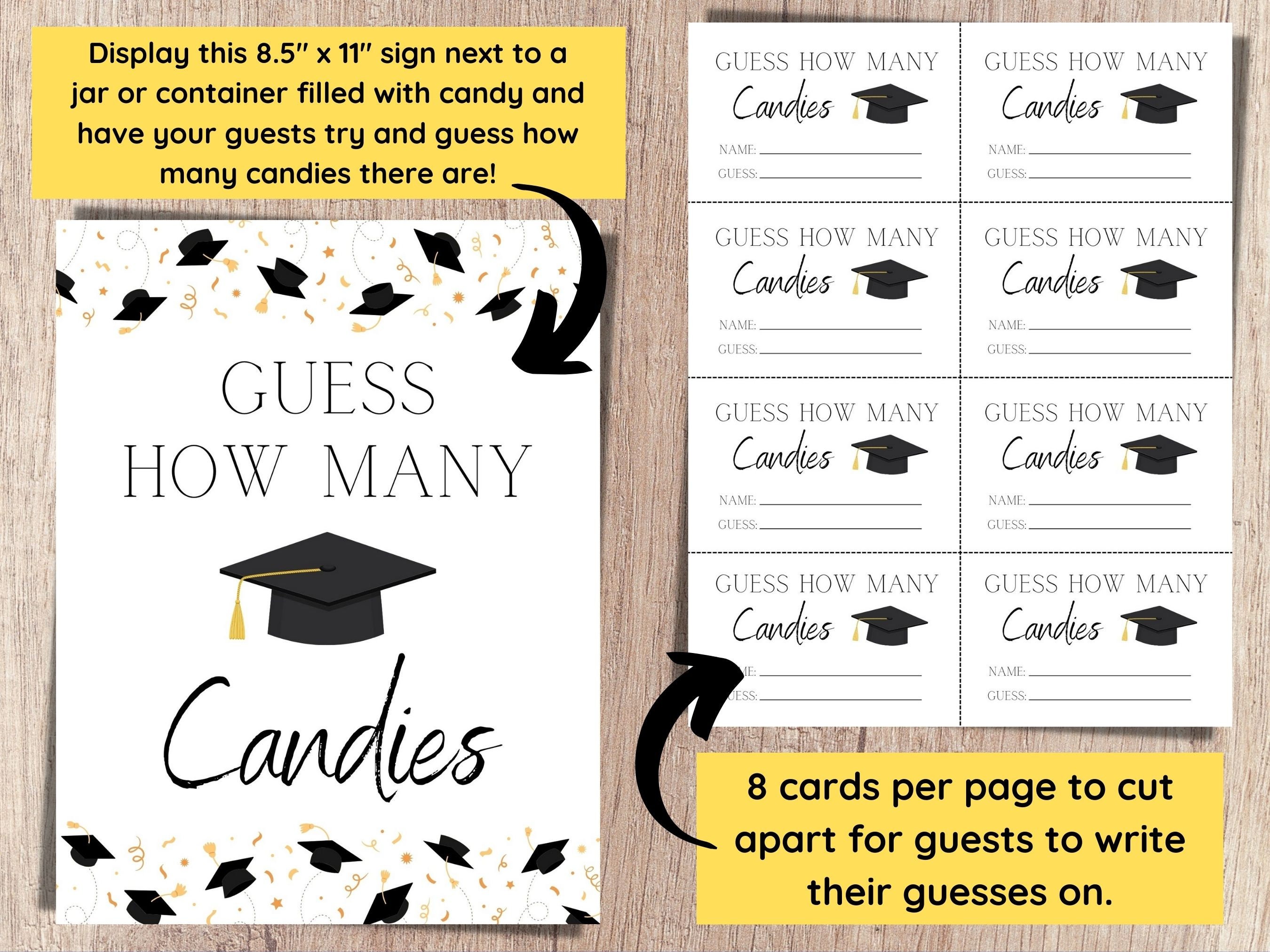 Graduation Games Graduation Bundle Printable Grad Game Pass - Etsy