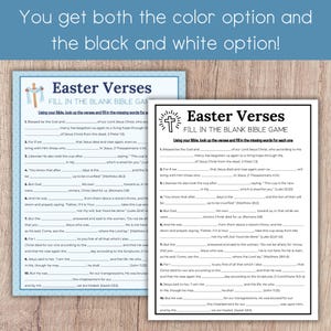 Easter Story Trivia, Bible Verse Game, Easter Bible Trivia, Holy Week ...