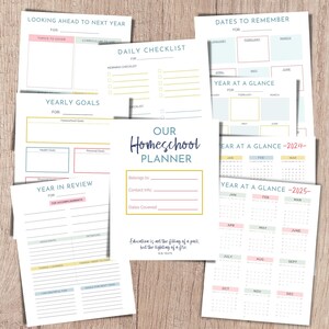 Homeschool Planner, Academic Planner, Printable Homeschool Planner ...