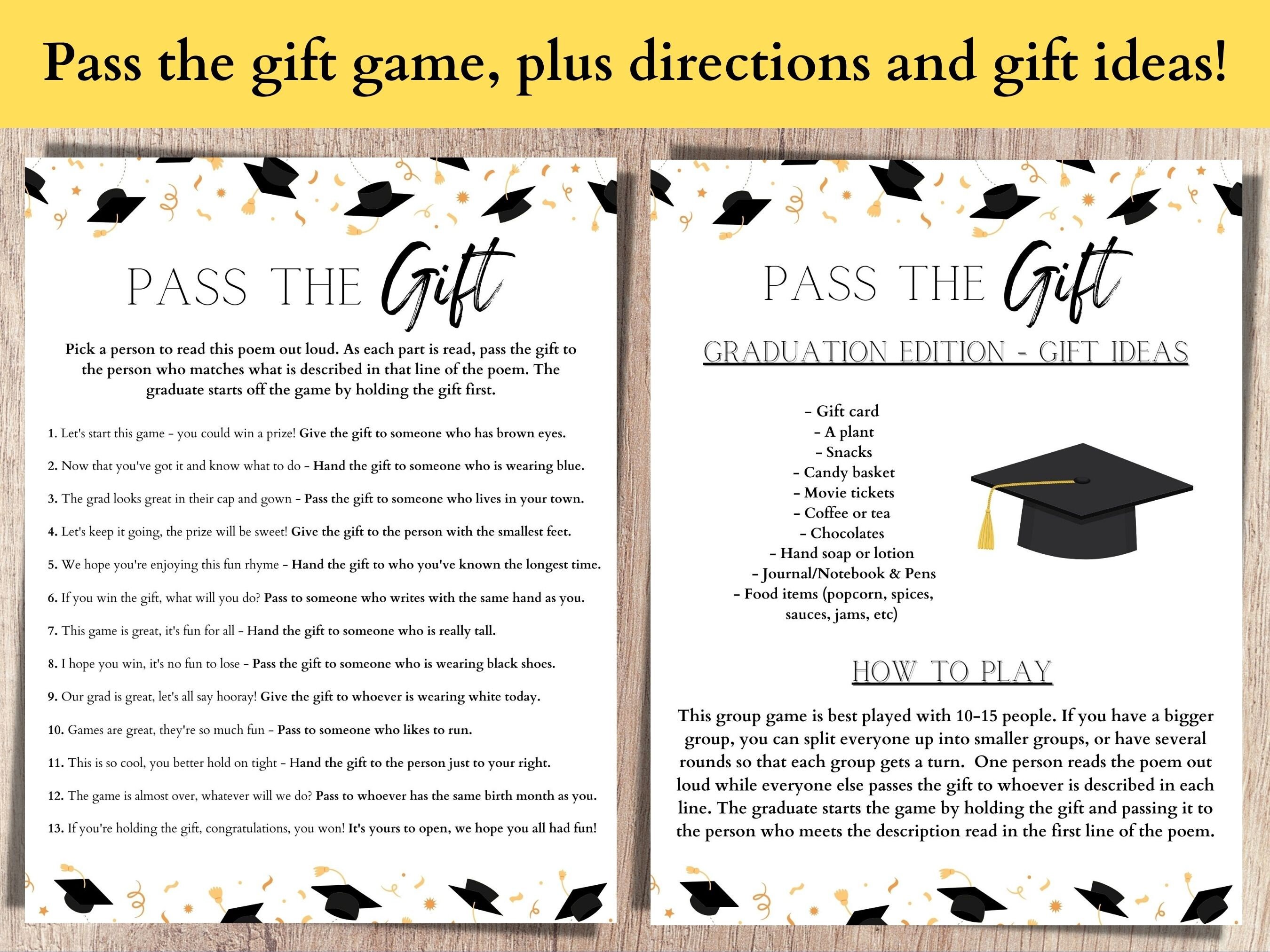 Graduation Games Graduation Bundle Printable Grad Game Pass - Etsy