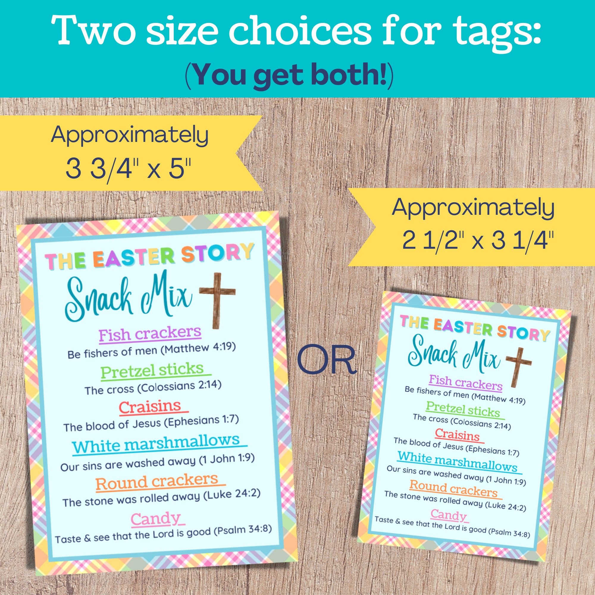 Easter Story Snack Mix Printable, Religious Easter Activities, Easter ...