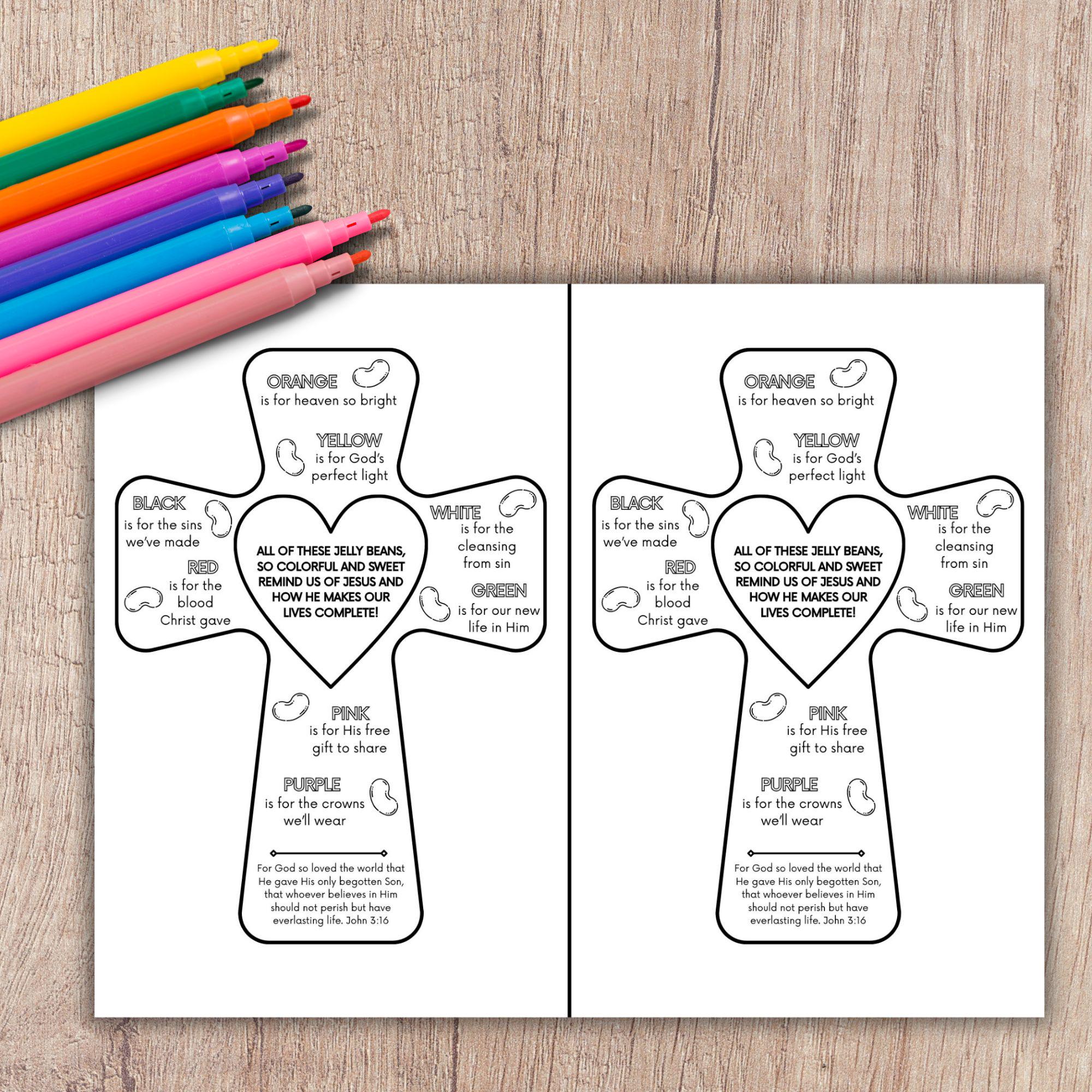 Jelly Bean Prayer Craft, Kids Easter Lesson, Jelly Bean Printable ...