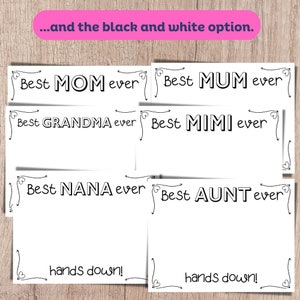 Best Mom Hands Down, Mothers Day Handprint Printable, Handprint Mothers ...