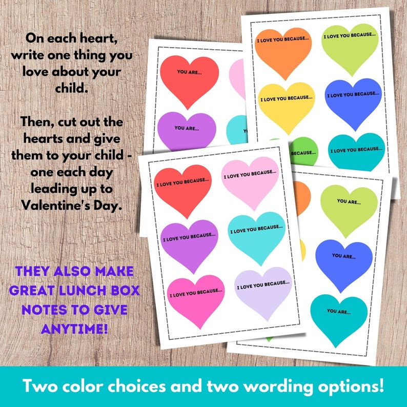 Why I Love You, Affirmation Cards for Kids, Reasons I Love You, I Love ...