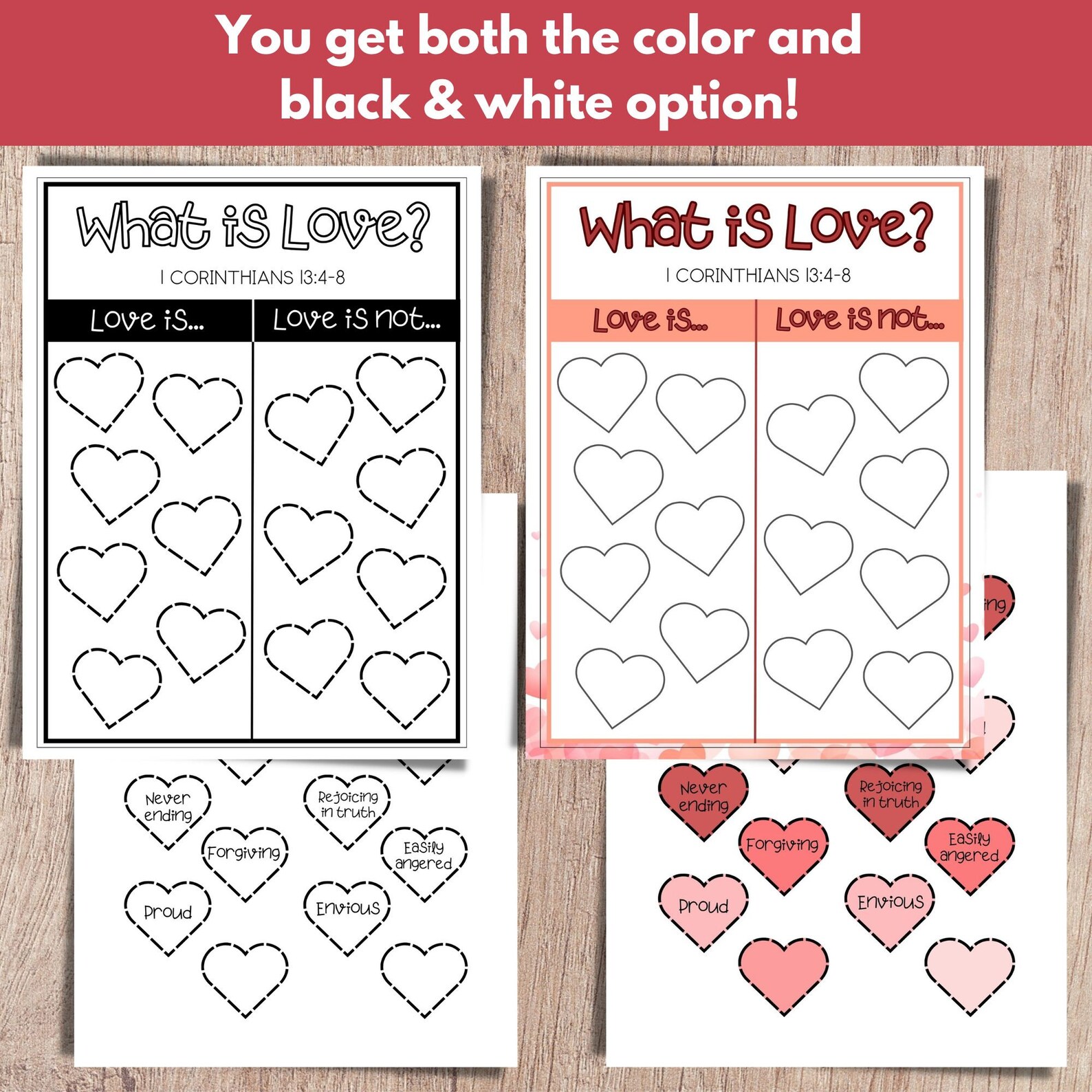 Bible Valentine Games, Love is Craft, 1 Corinthians 13, Sunday School ...
