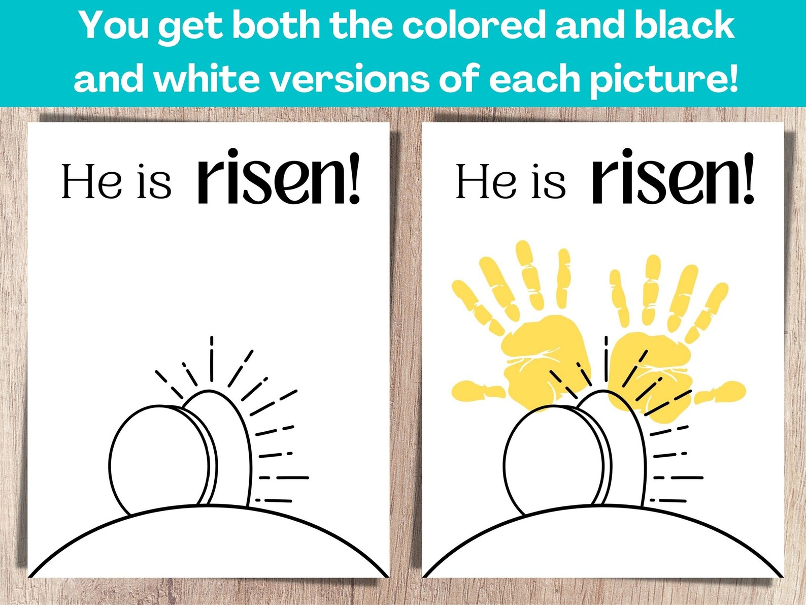 Easter Handprint Craft Easter Bible Story Holy Week for - Etsy