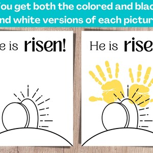 Easter Handprint Craft Easter Bible Story Holy Week for - Etsy