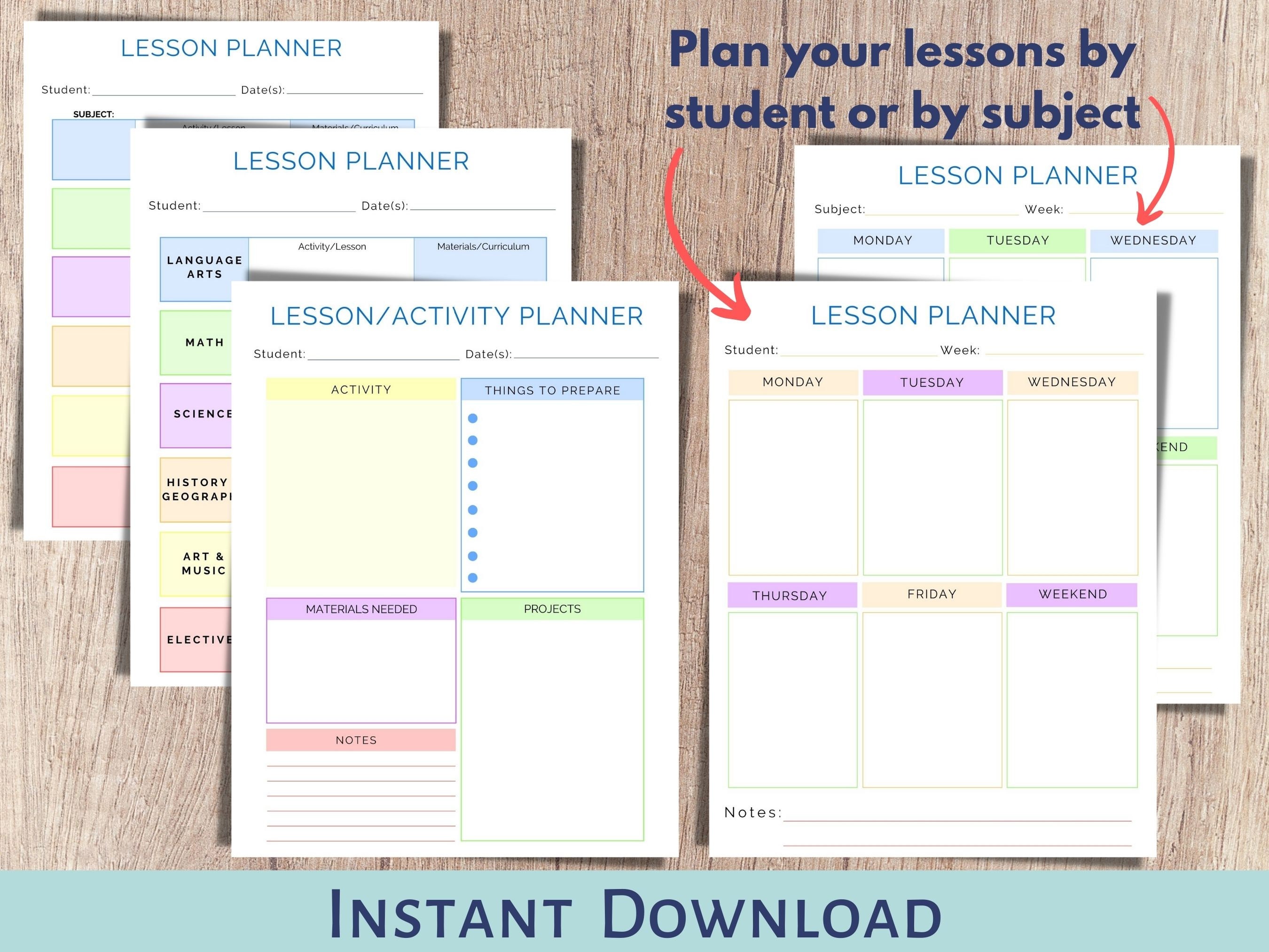 Homeschool Planner Printable Homeschool Planner Academic - Etsy