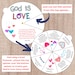 God is Love Craft, Spinner Wheel, Story Wheel, Sunday School Valentines ...