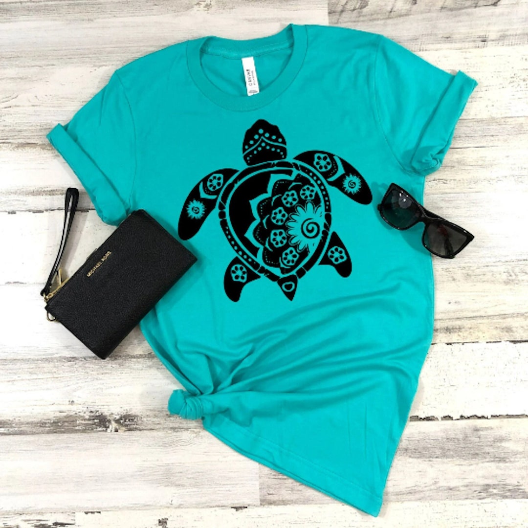 Sea Turtle Decal: Ocean Graphic Iron on Transfer - Etsy
