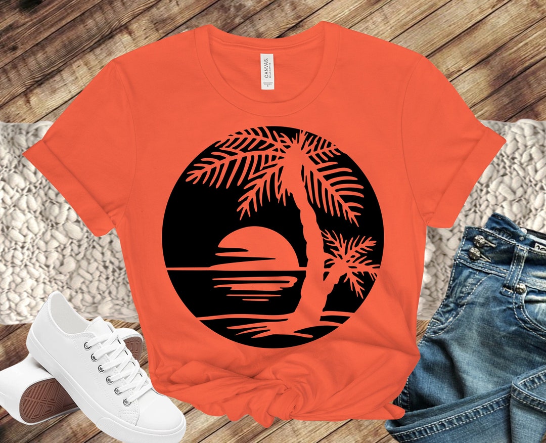 Sunset Decal, Ready to Press Decal, Sunset Mountain Iron on Transfer ...