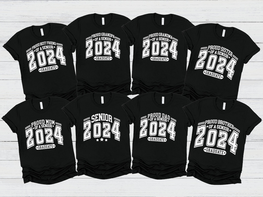 Senior 2024 Family Decals, Family of Senior Iron On, Graduation Party ...