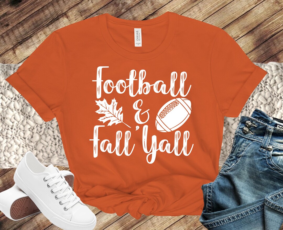 Football and Fall Iron on Transfer, Fall Pumpkin Iron on Decal, Autumn ...
