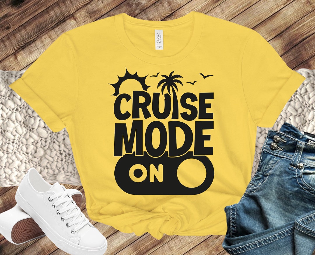 Cruise Mode Decal, Ready to Press, Family Cruise Heat Transfer, Family ...