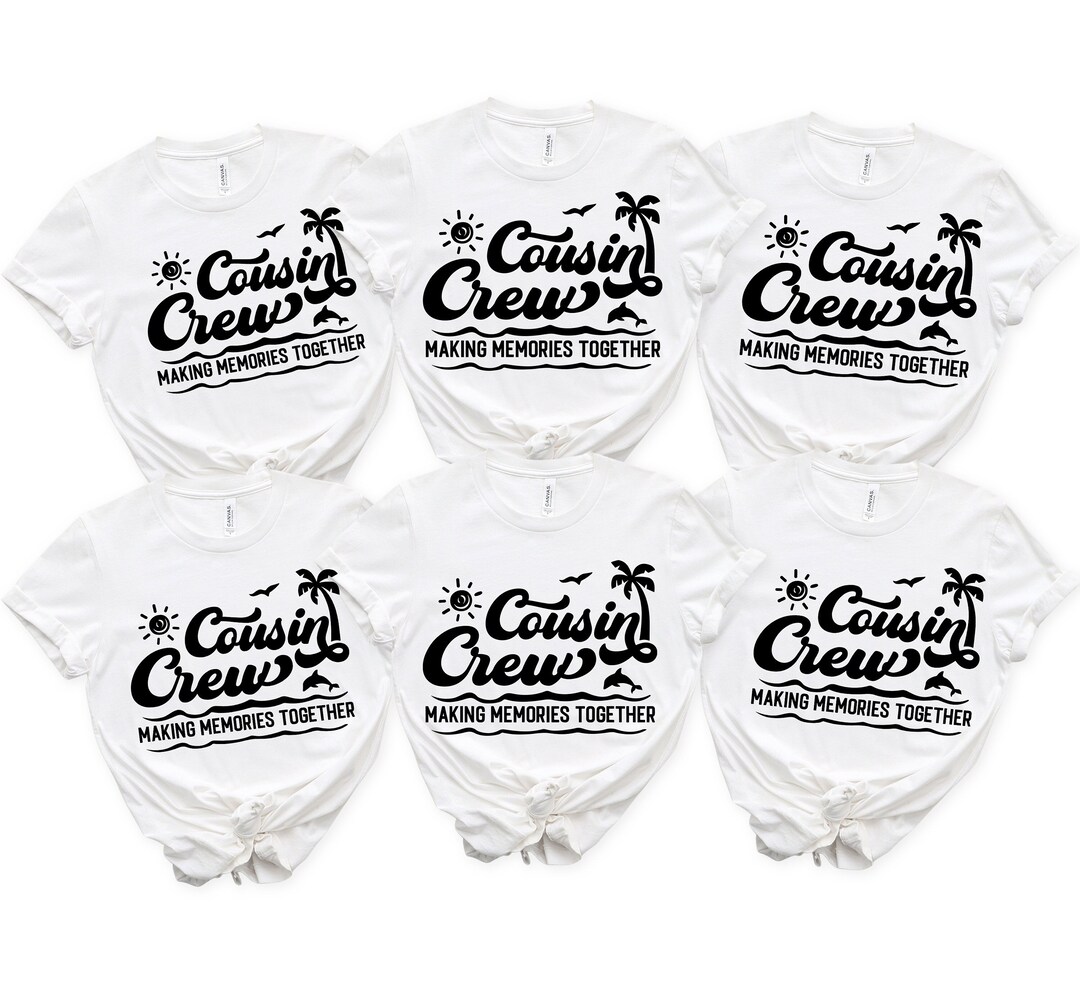 Cousin Crew Decal, Ready to Press Decal, Cousin Vacation Heat Transfer ...