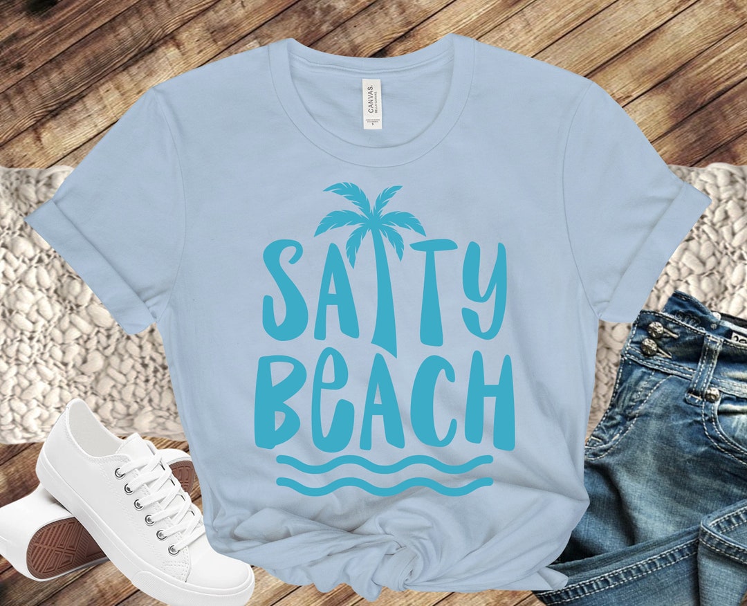 Salty Beach, Beach Lover Decal, Beach Decal, Ready to Press Decal ...