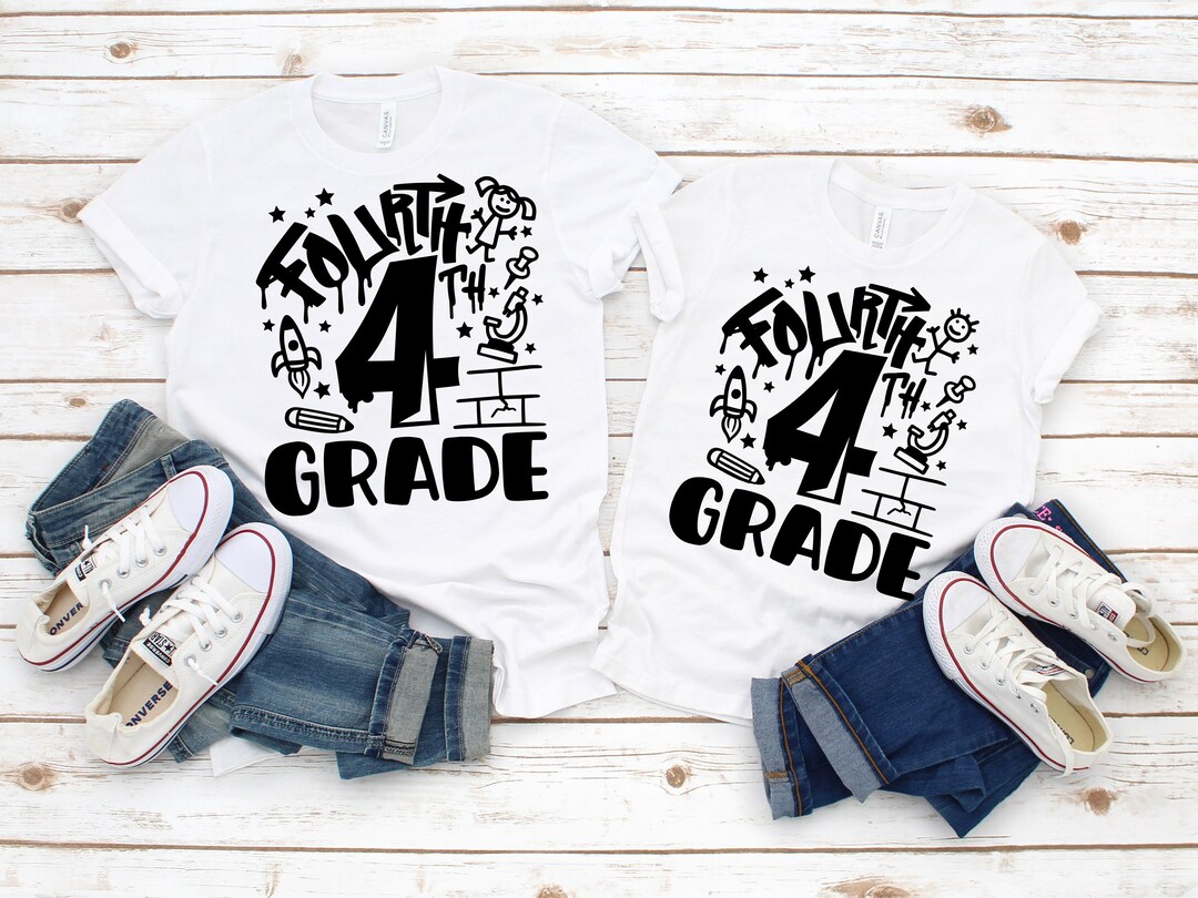 Fourth Grade Decal Ready to Press Decal Back to School Heat - Etsy