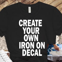 Iron on Decal - Etsy