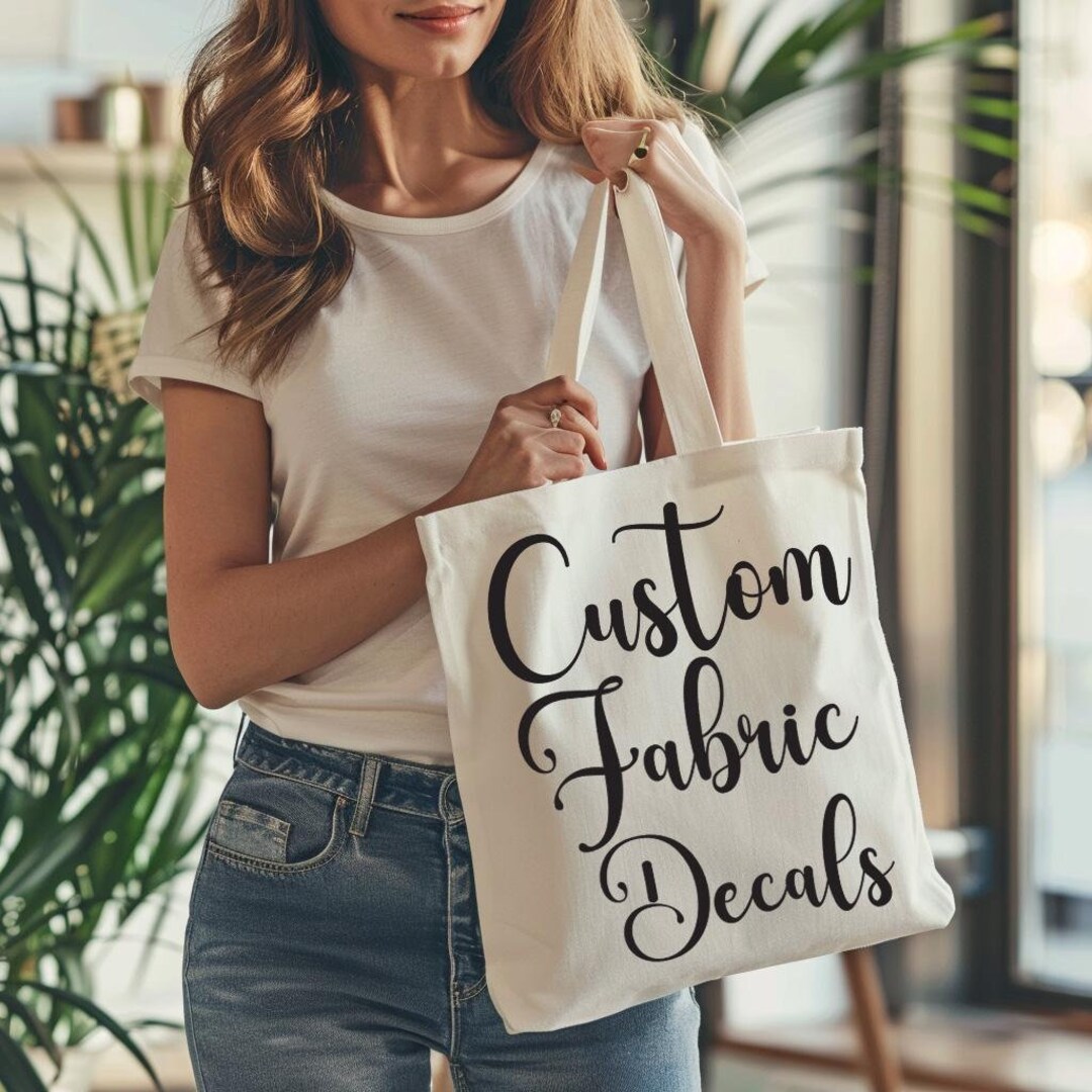 Custom Decals, Iron on Fabric Decals, Personalized Clothing, Custom ...