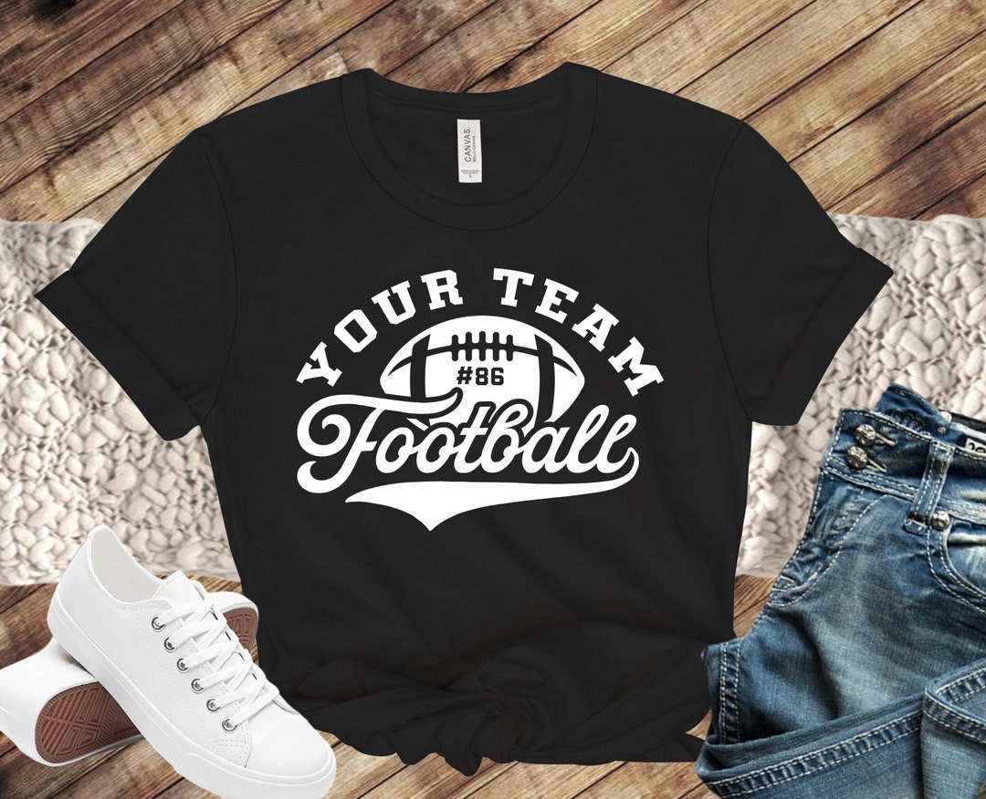 Custom Football Heat Transfer Decal, Personalized Football Decal ...