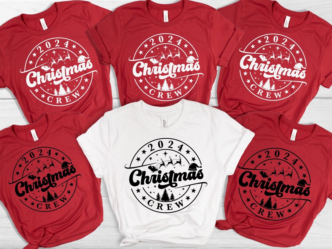 Christmas Crew Iron on Decal, Funny Christmas Heat Transfer, Christmas ...