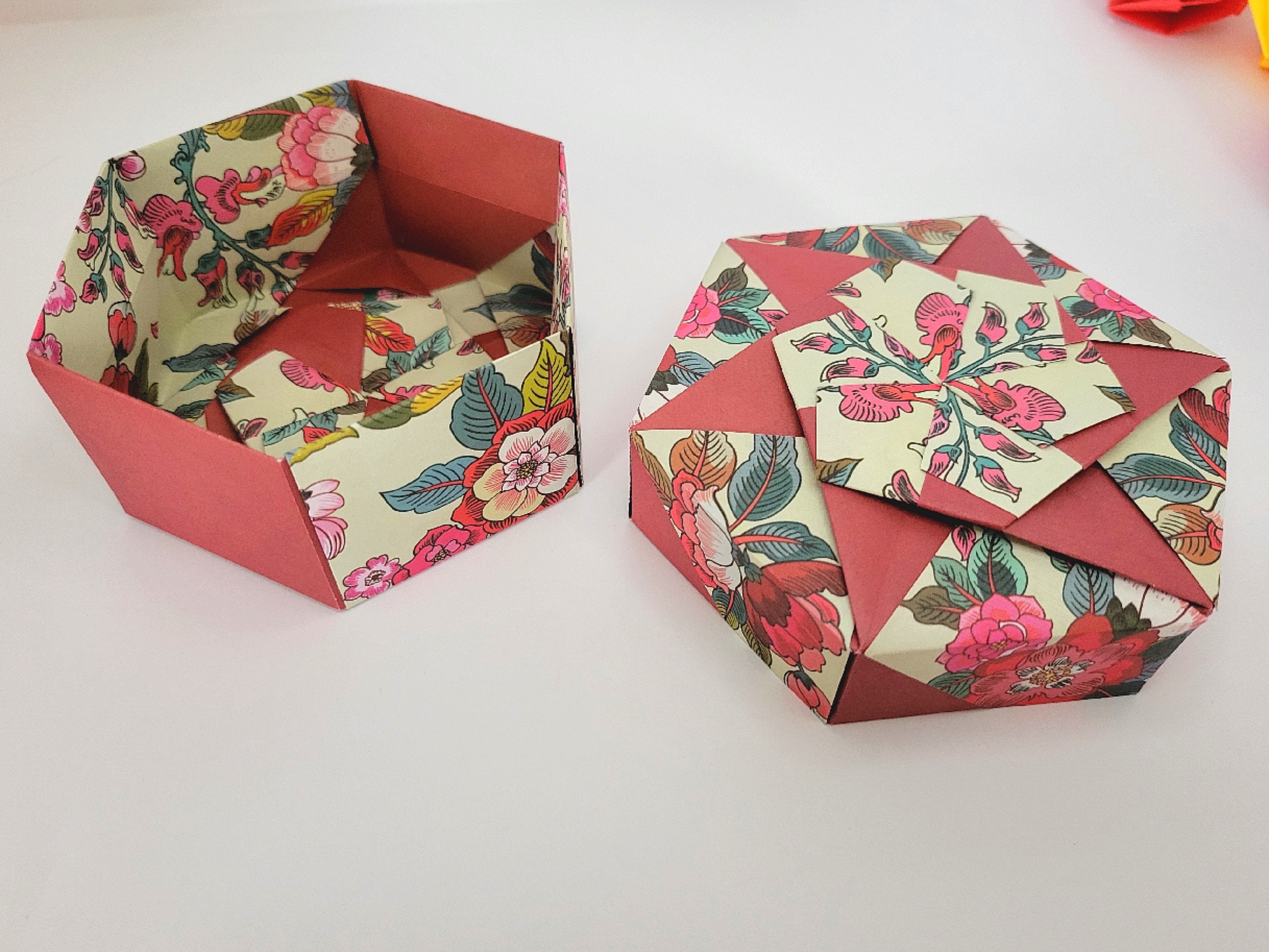 Floral Origami Gift Box - Etsy
