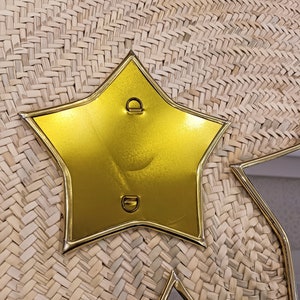 Set of 4 Handmade Brass Star Mirrors: Moroccan Nursery Decor - Etsy