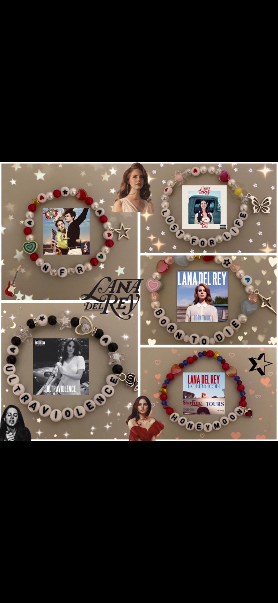 Lana Del Rey Bracelet Collection - Etsy