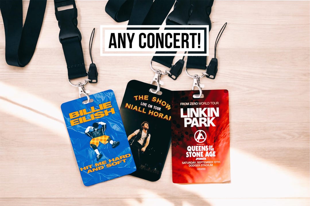 CUSTOM Concert Lanyard for ANY Concert - Etsy