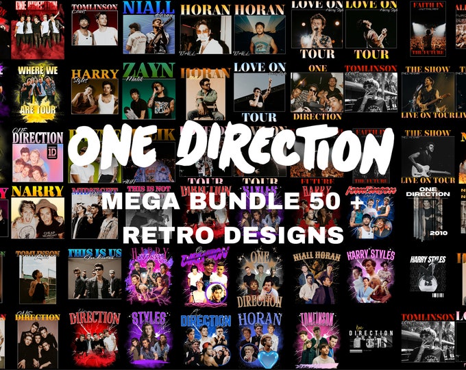 One Direction Retro MEGA BUNDLE 50+ Files - Etsy