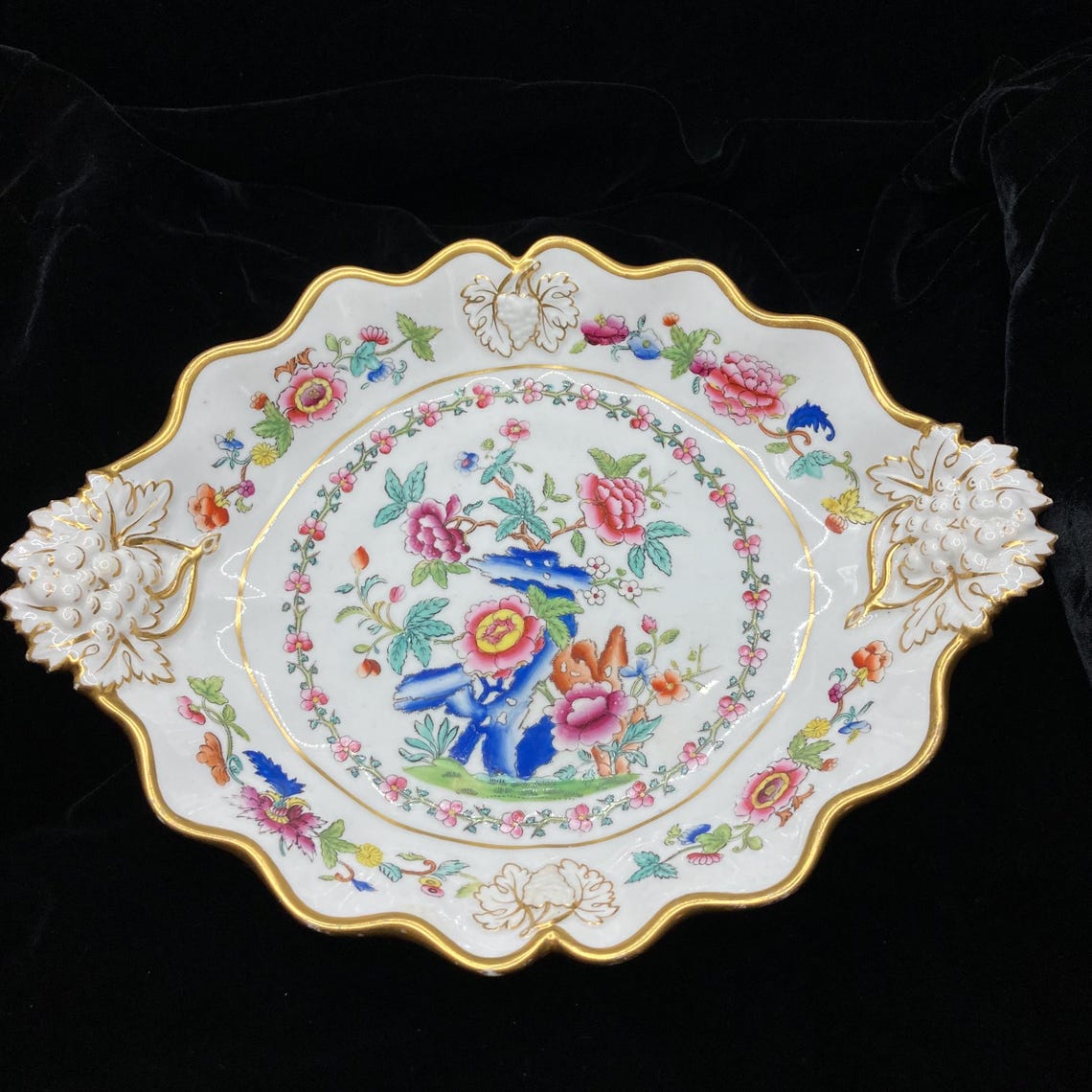 Antique Cauldron Ridgway Chinoiserie Pattern 761 Shell Serving Dish ...