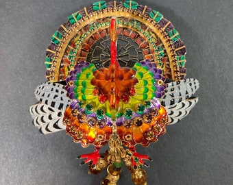 Lunch at the Ritz Turkey Brooch - Etsy