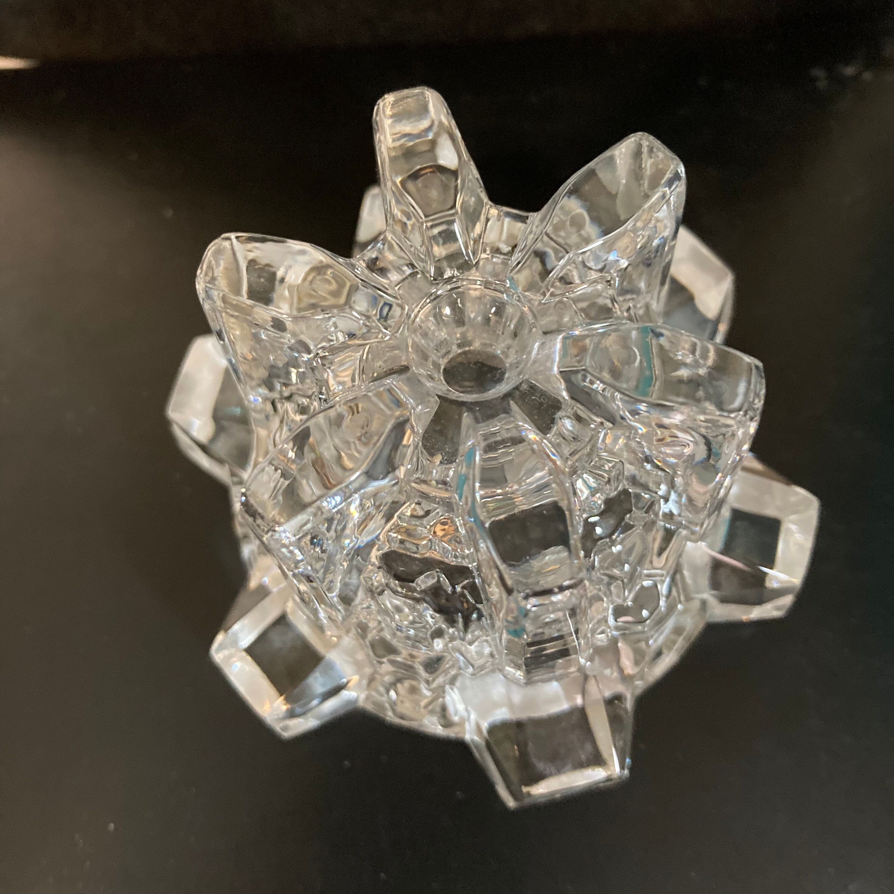 Vintage Istid Hadeland Norway Crystal Art Glass Taper Candle Holders (2 ...