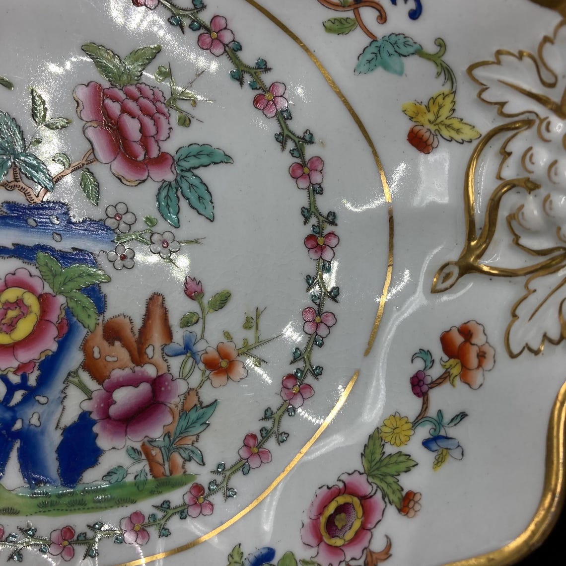 Antique Cauldron Ridgway Chinoiserie Pattern 761 Shell Serving Dish ...