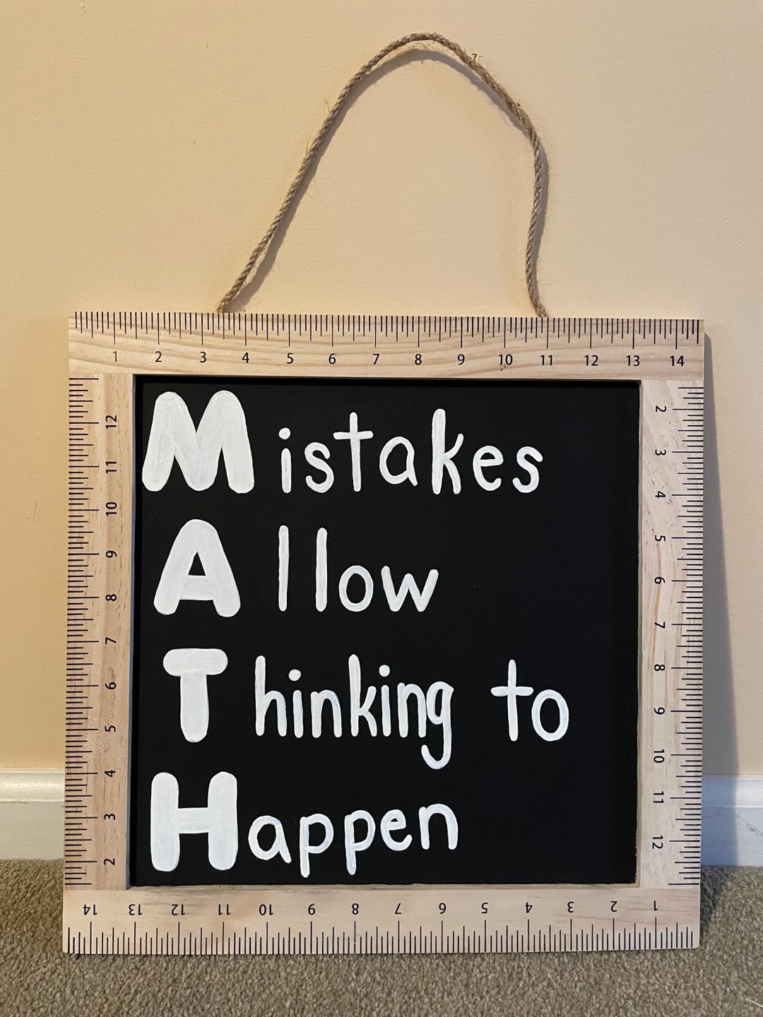Classroom Teacher Motivational Sign | Custom Classroom Teacher Decor ...