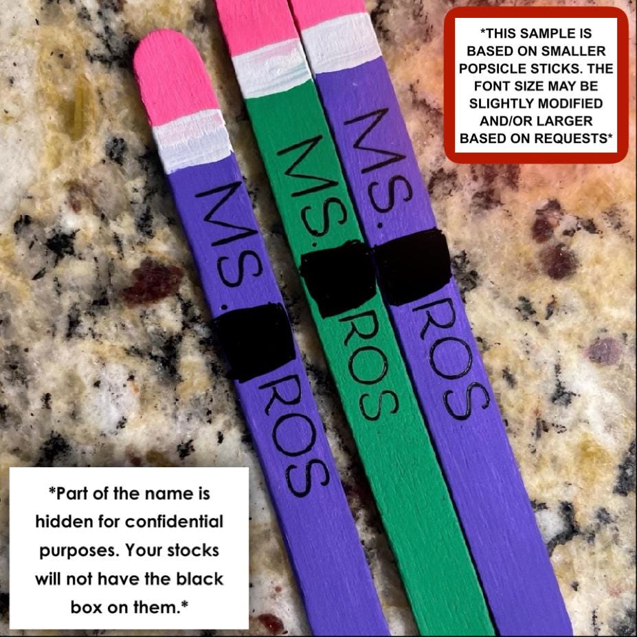 Jumbo Popsicle Pencil Equity Sticks Classroom Management | Flip Sticks ...