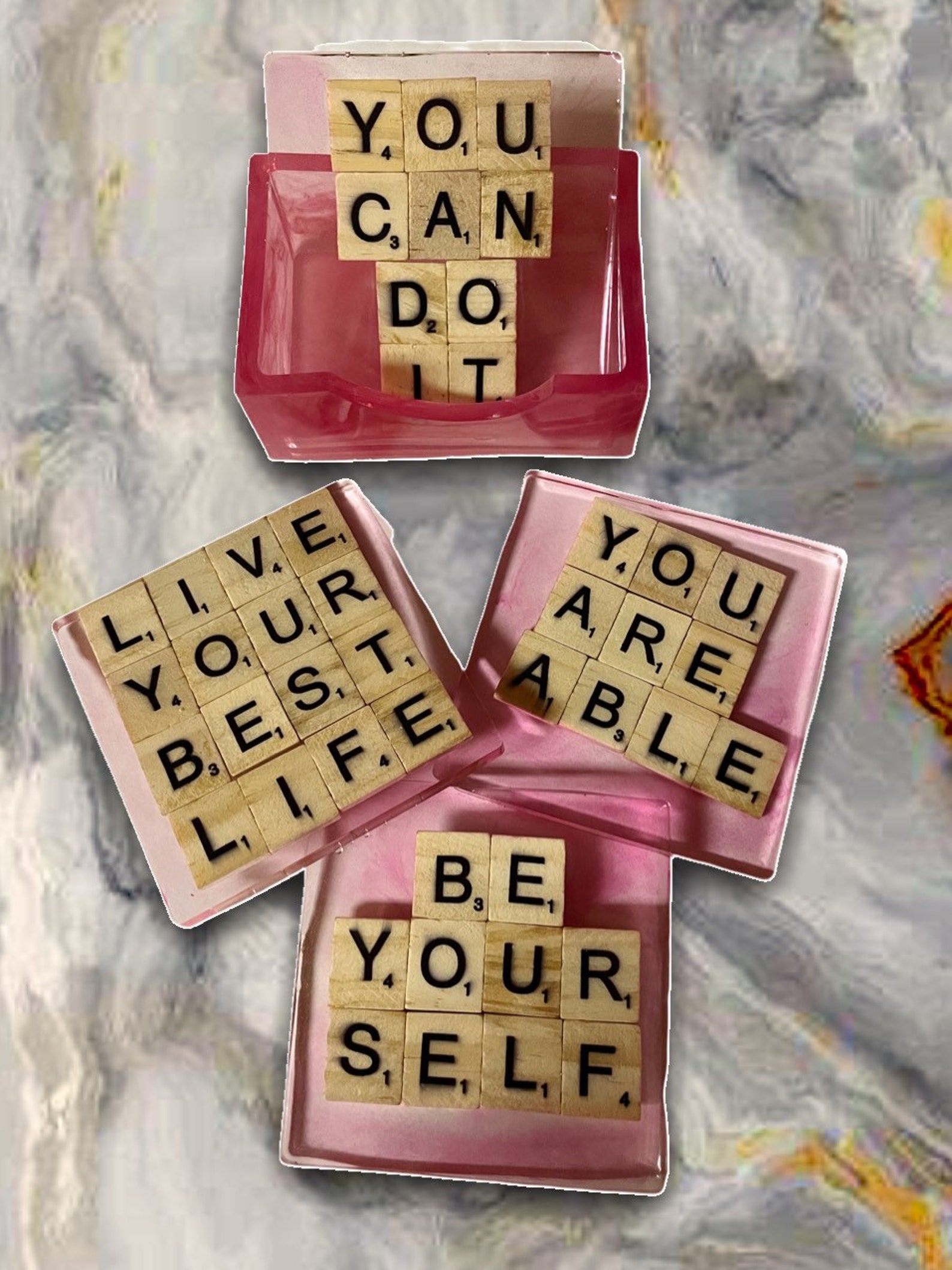 Motivational Coasters | Custom Color Coasters With Motivational Sayings ...