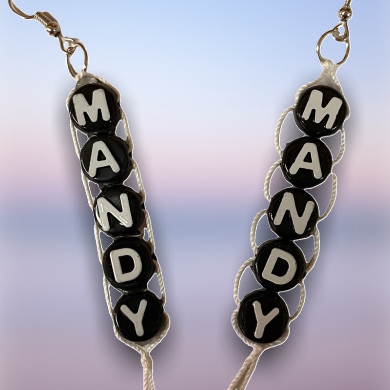 Custom Name Earrings - Etsy