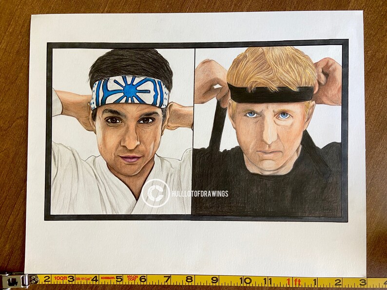 Rivals Original Hand Drawing Colored Pencil Drawing Wall Art Handmade ...