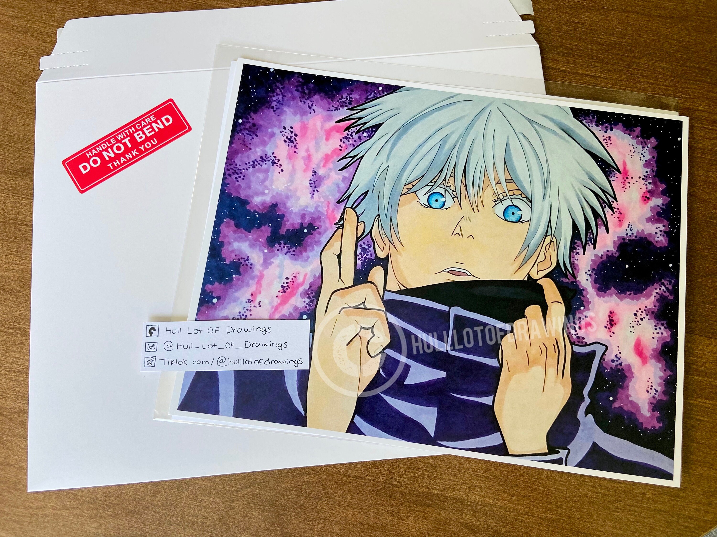 Domain Expansion Professional Drawing Print Handmade Gift Anime Wall ...