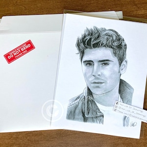 Zac Efron Professional Print Handmade Gifts Wall Art Decor Pencil ...