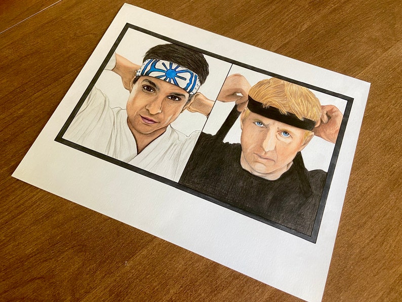 Rivals Original Hand Drawing Colored Pencil Drawing Wall Art Handmade ...