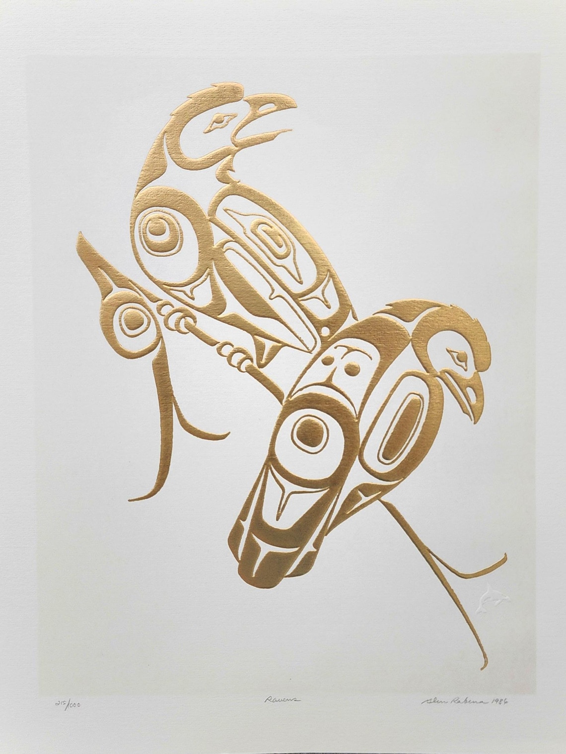 Original First Nations "ravens" Contemporary Haida Pacific West Coast ...