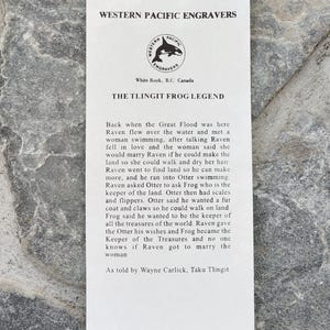Original First Nations "tlinget Frog Story" Contemporary Haida Pacific ...