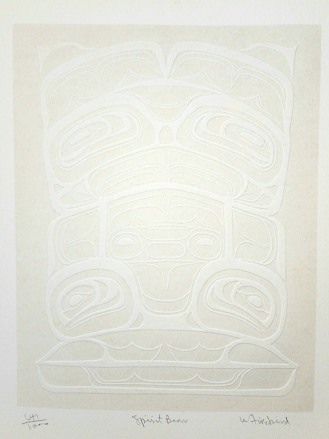 Original First Nations "spirit Bear Version 2" Contemporary Haida ...