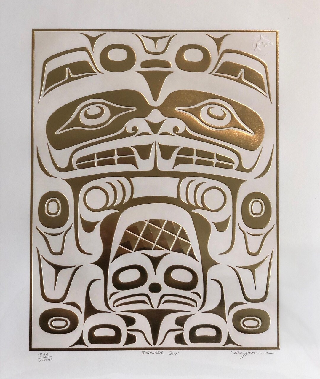 Original First Nations "beaver Box" Contemporary Haida Pacific West ...